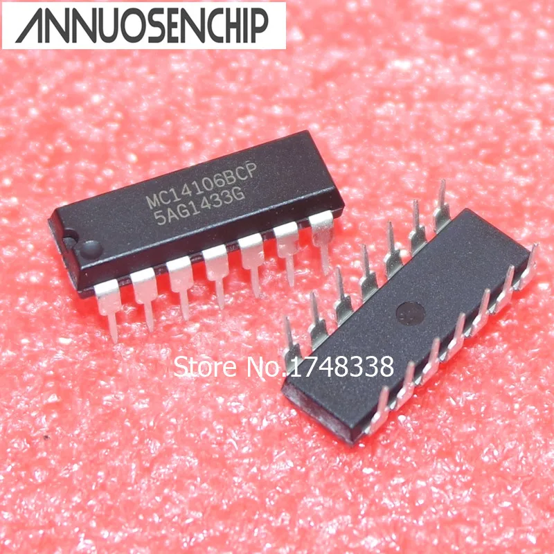10PCS MC14106 MC14106BCP DIP 14 new and original|Integrated Circuits ...
