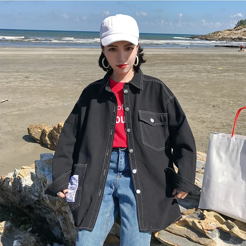 Women's Spring Jackets 2020 New Harajuk Big Loose Denim Jacket Women ...