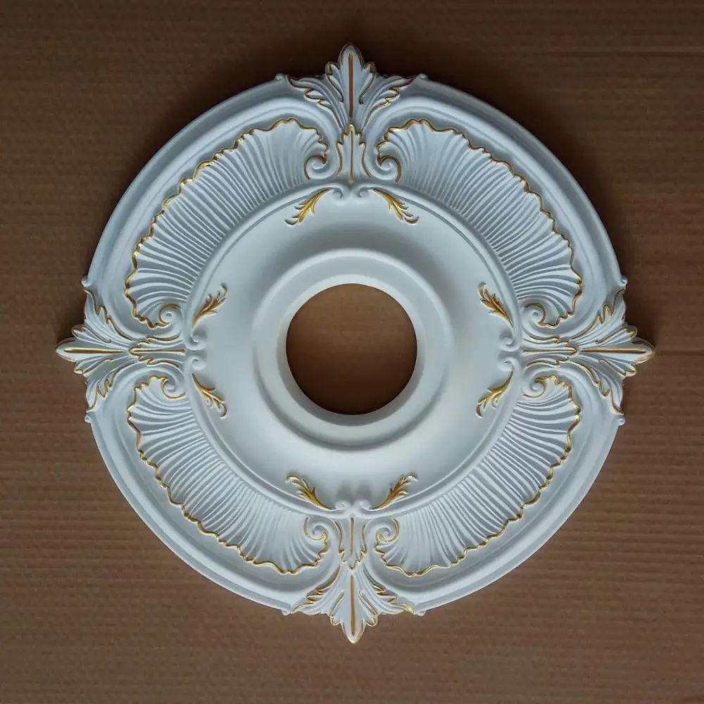 Chandelier-Ceiling-Plate-Rosette-PU-Decorative-Ceiling-Rose-Pendant ...