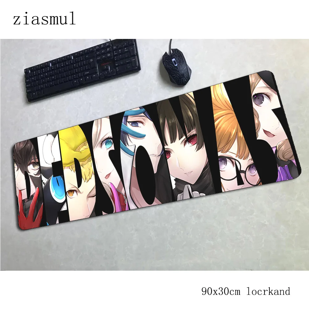 Persona 5แผ่น900X300X3Mm Mousepads ล็อคขอบที่ดีที่สุดแผ่นรองเมาส์สำหรับ ...