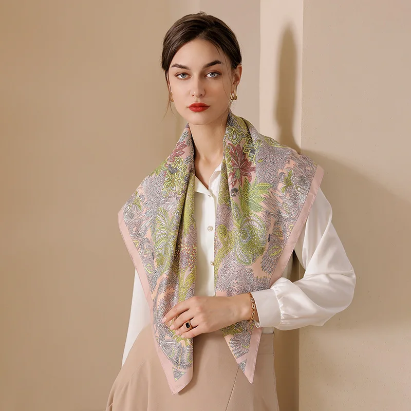Summer-Luxury-Brand-Silk-Scarf-Square-Women-Shawls-And-Wraps-Fashion ...