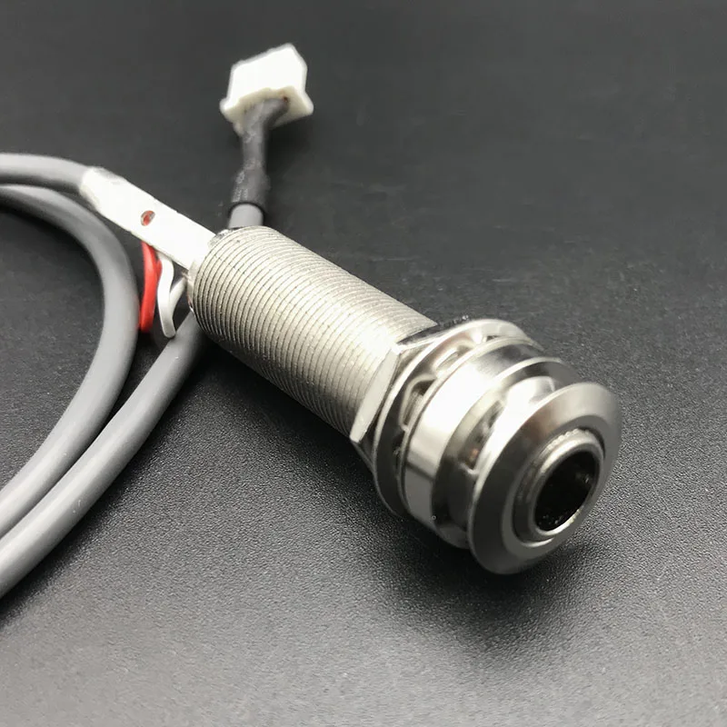 Dilwe Guitar Endpin Jack Copper Mono End Pin Jack Socket for Electric ...