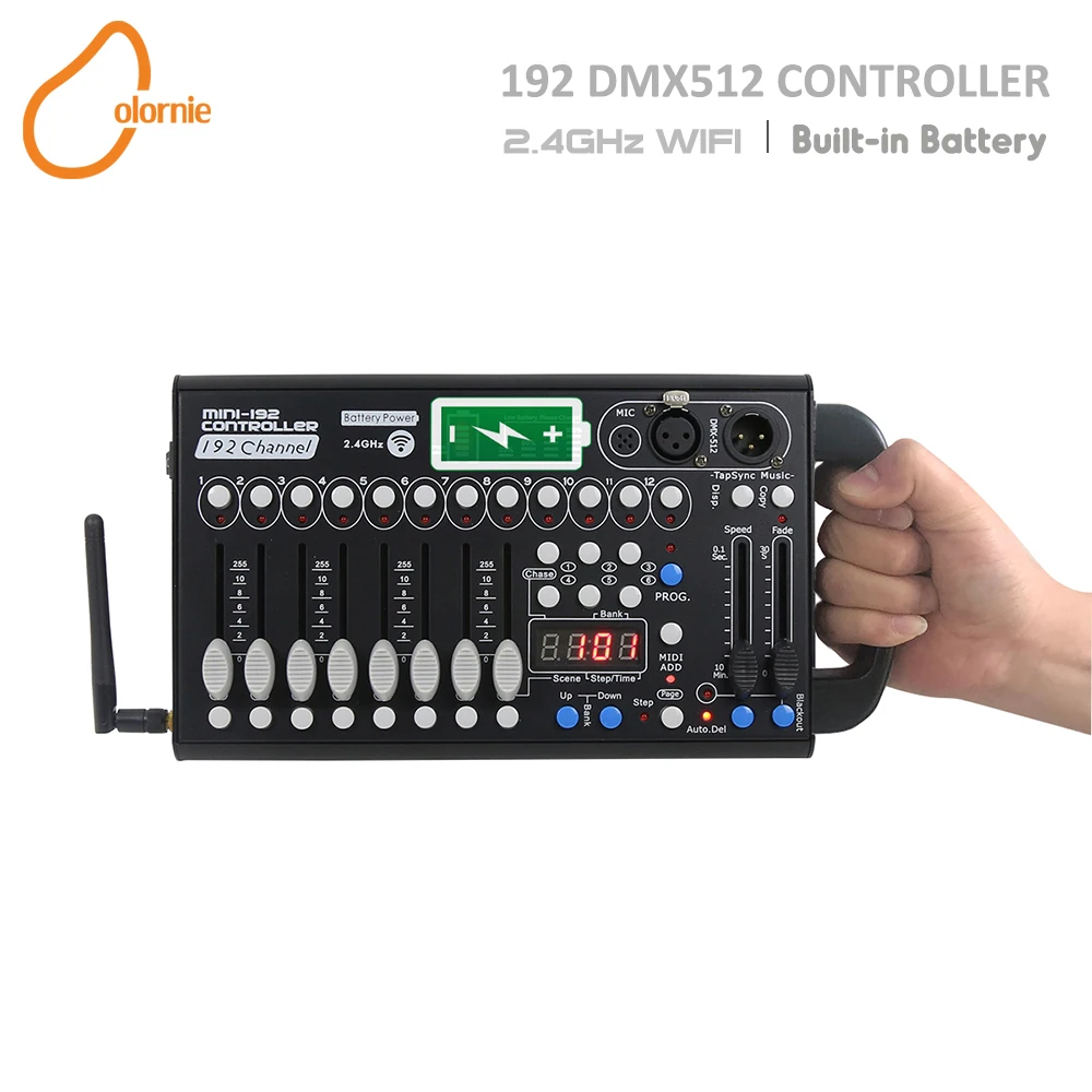 Wireless-192-DMX-Controller-Included-Battery-DJ-Equipment-DMX512 ...