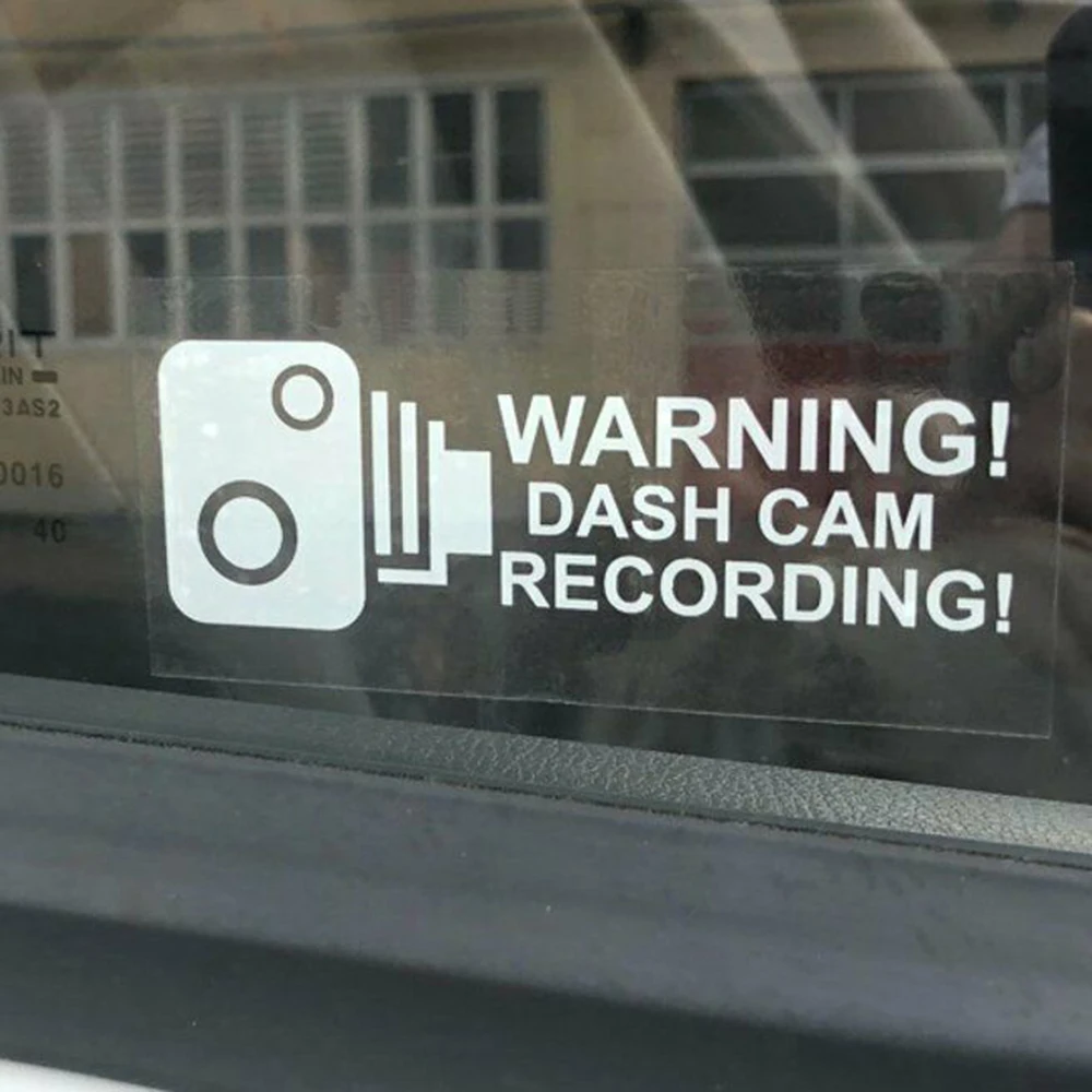 Dash Cam Warning Stickers
