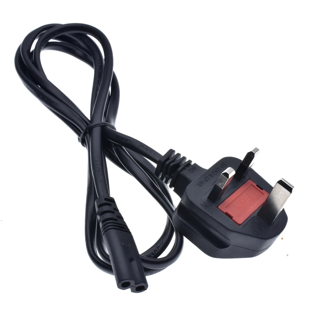 Bs1363 Uk Hk 3pin Male Plug To Iec 320 C7 Female Ac Power Cable Adapter Charger Monitor Cord 13a ...