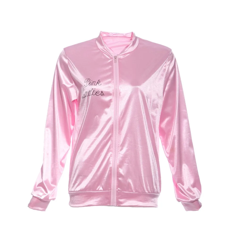 Easter-Pink-Lady-Jacket-Retro-Grease-Women-Costume-Hen-Team-Uniform ...