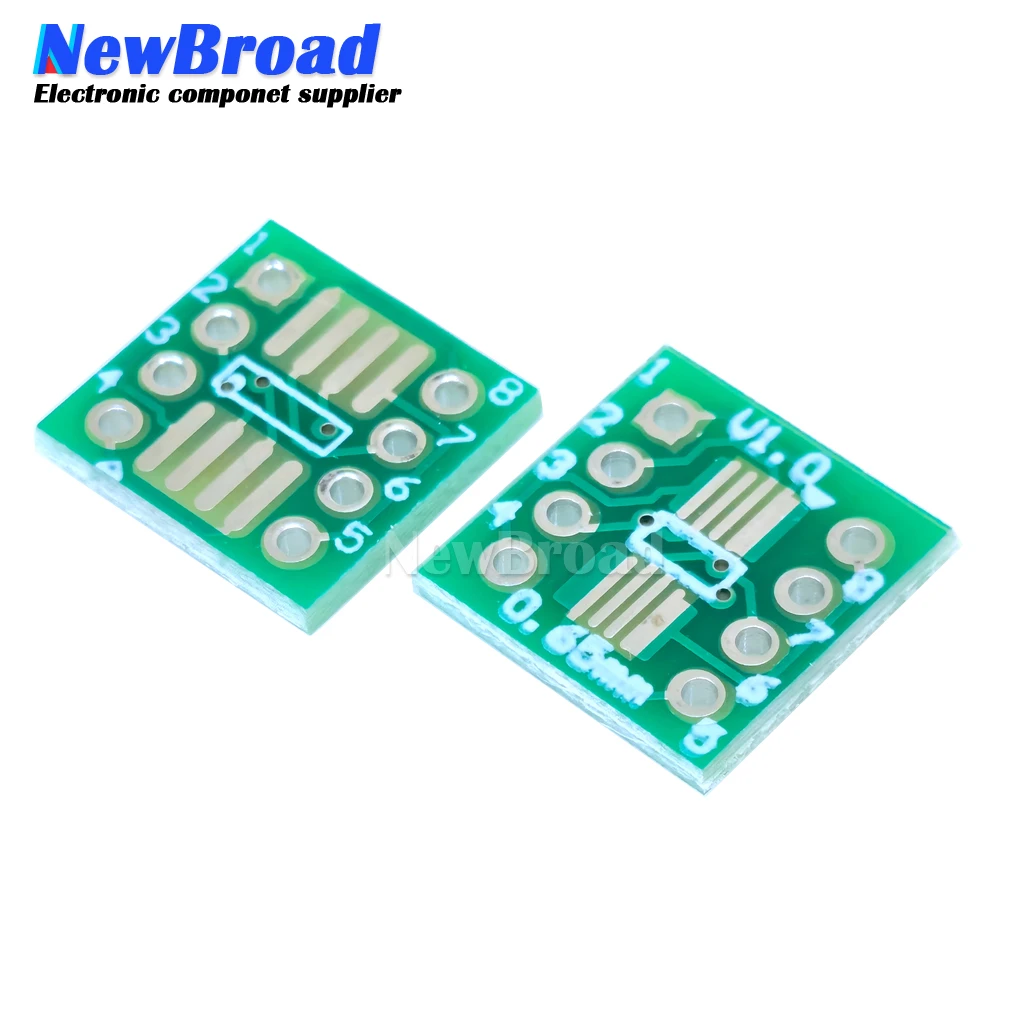 20PCS TSSOP8 SSOP8 SOP8 to DIP8 PCB SOP 8 SOP Transfer Board DIP Pin ...