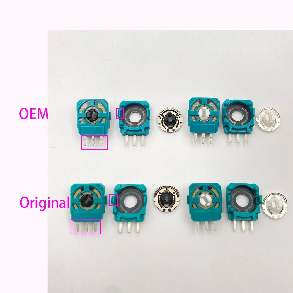 100pcs For Ps4 Ps5 Joystick Axis Analog Sensor Green Part Module Micro ...