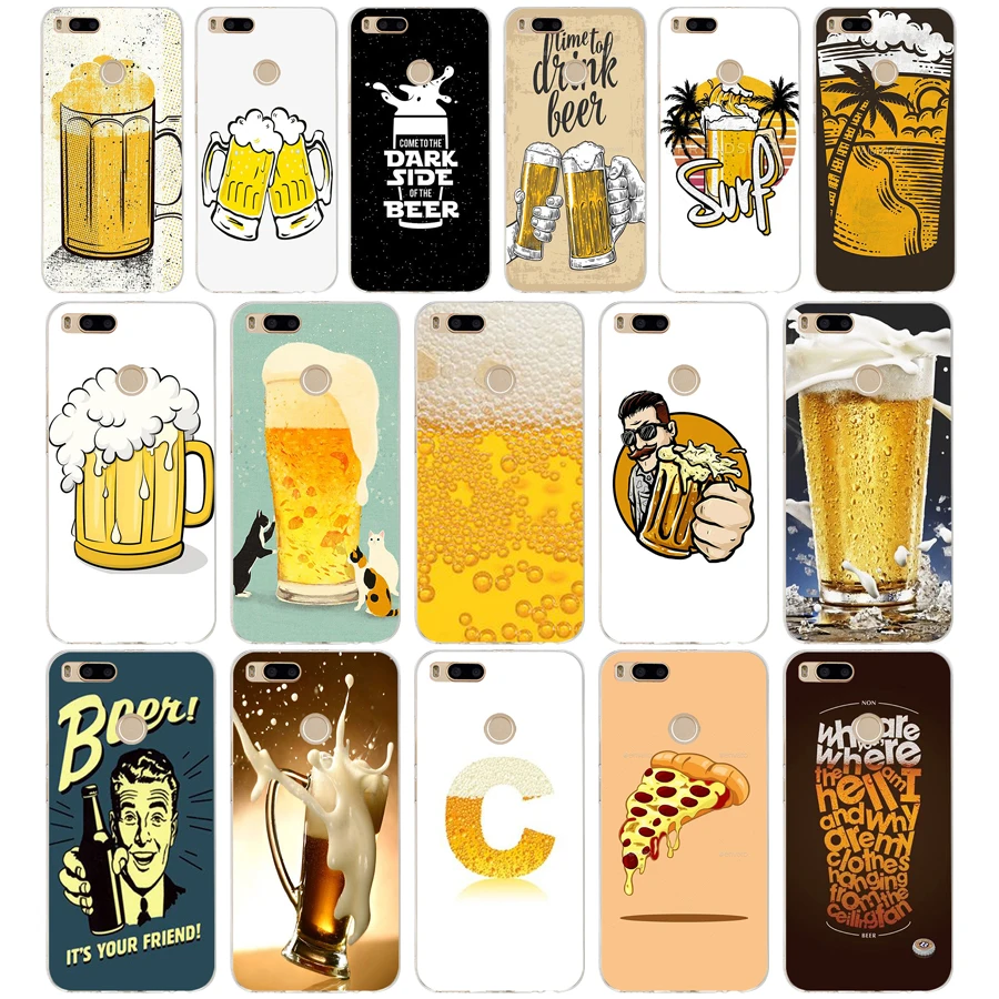 093FG-Casing-Ponsel-Sampul-Tpu-Silikon-Lunak-Gelembung-Bir-untuk-Xiaomi ...