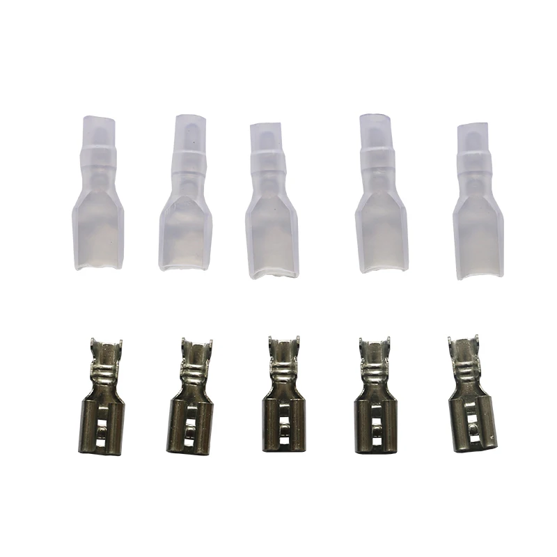 Bornier à sertir Faston 4.8, 50 pièces, connecteur femelle 187 et gaine ...