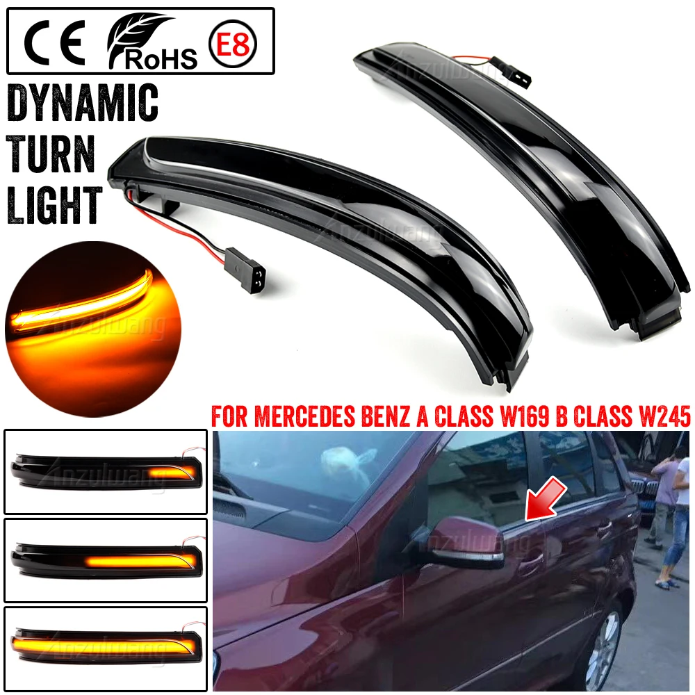 2Pcs-Dynamic-Blinkers-LED-Streamer-Turn-Signal-Lamp-Car-Rear-Mirror ...