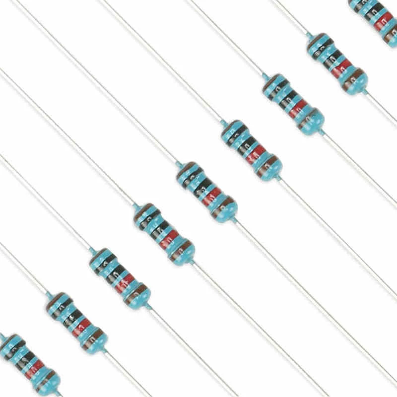 20pcs 3w Metal Film Resistor 1% Five-color Ring Power Resistor 0.1~1m 2 ...