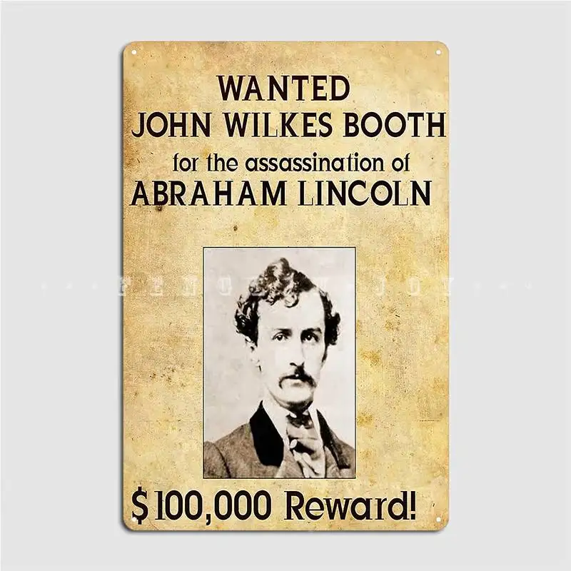 John Wilkes Booth Wanted Poster