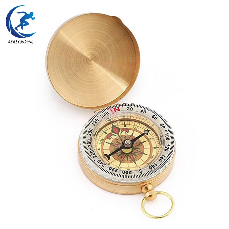 캠핑 나침반 키 체인 야광 웨이파인더 야외 서바이벌 기어, 기압계 핸들 GPS Compas 관광 장비 하이킹 도구|나침반 ...