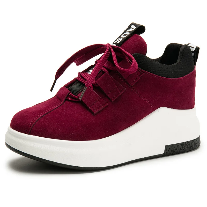 Baskets à semelle compensée pour femme, chaussures de sport, grande ...