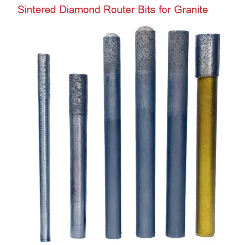 Diamond stone engraving bits Flat sintered carving tools for granite ...