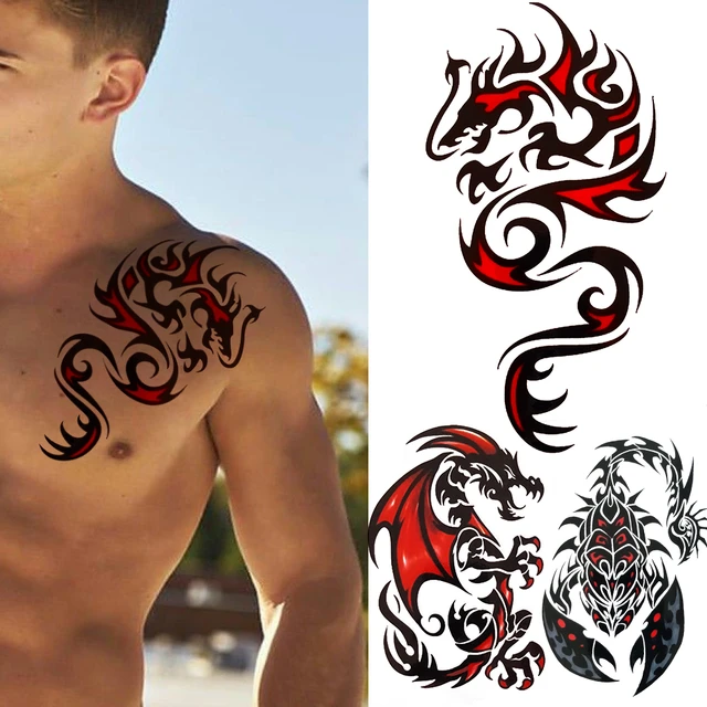 Realistic Fire Tattoo Design