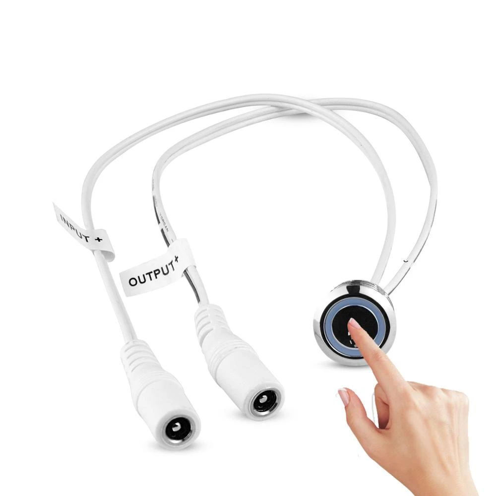 Led Dimmer 12v Touch Button Control Stepless Dimmable Switch For Led ...