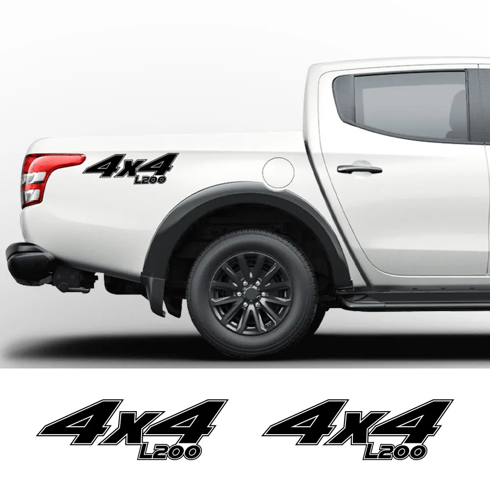 Pickup-Rear-Bed-Side-Decals-For-Mitsubishi-L200-Triton-Truck-Graphic ...