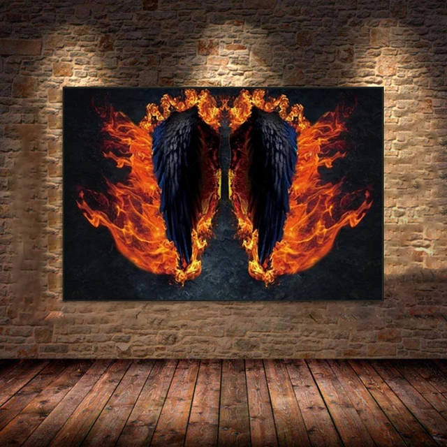 Flame Angel Wings