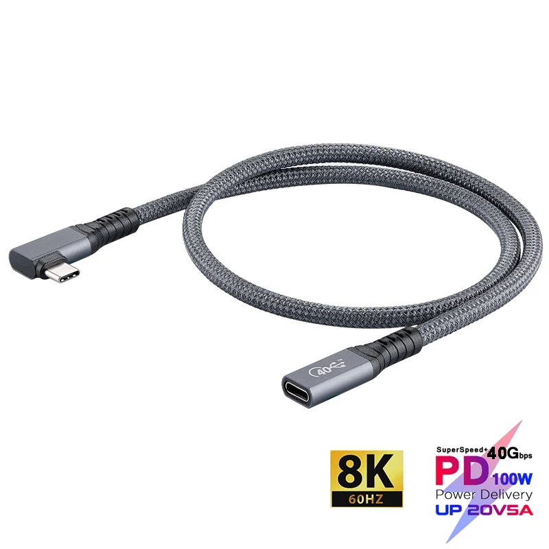 Cabo-de-extens-o-tipo-C-USB-C-cabo-extensor-para-Macbook-Dell-compat ...