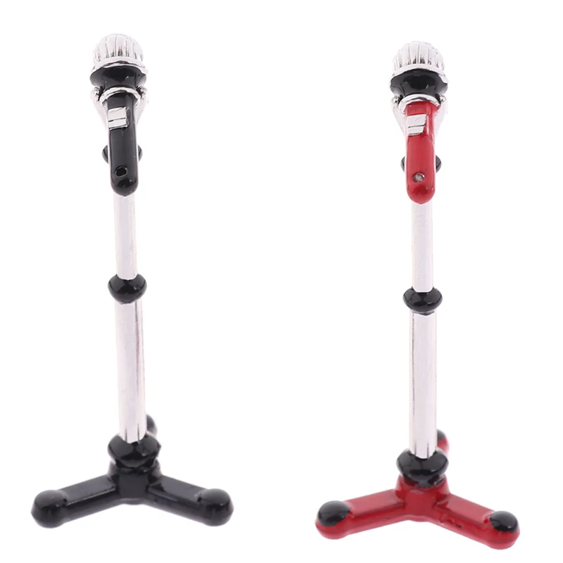 1-12-Scale-Doll-House-Cute-Mini-Metal-Microphone-Model-Dollhouse ...