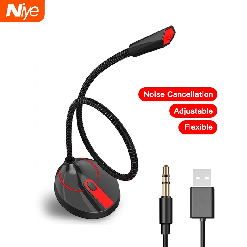Microfone com fio para computador PC, laptop, notebook, alto-falante ...