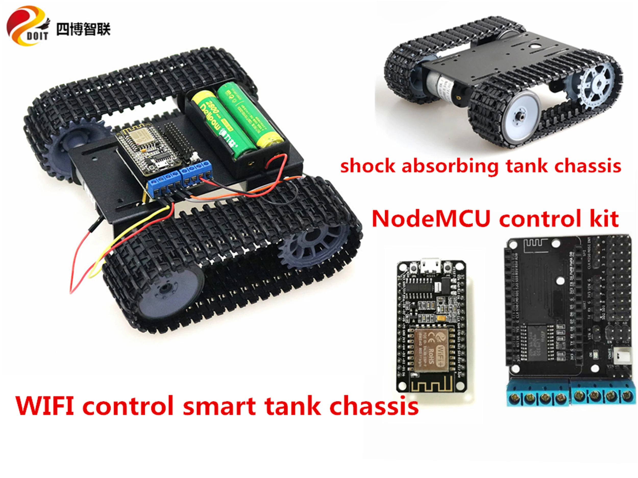 SZDOIT Robot rastreador inteligente con Control WIFI para Arduino ...