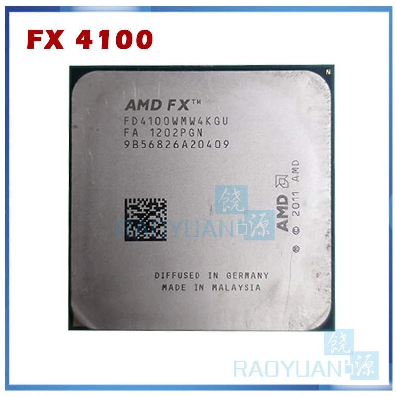 Amd Fx4100 3.6ghz Quad-core Cpu Processor Fx 4100 Fd4100wmw4kgu 95w ...