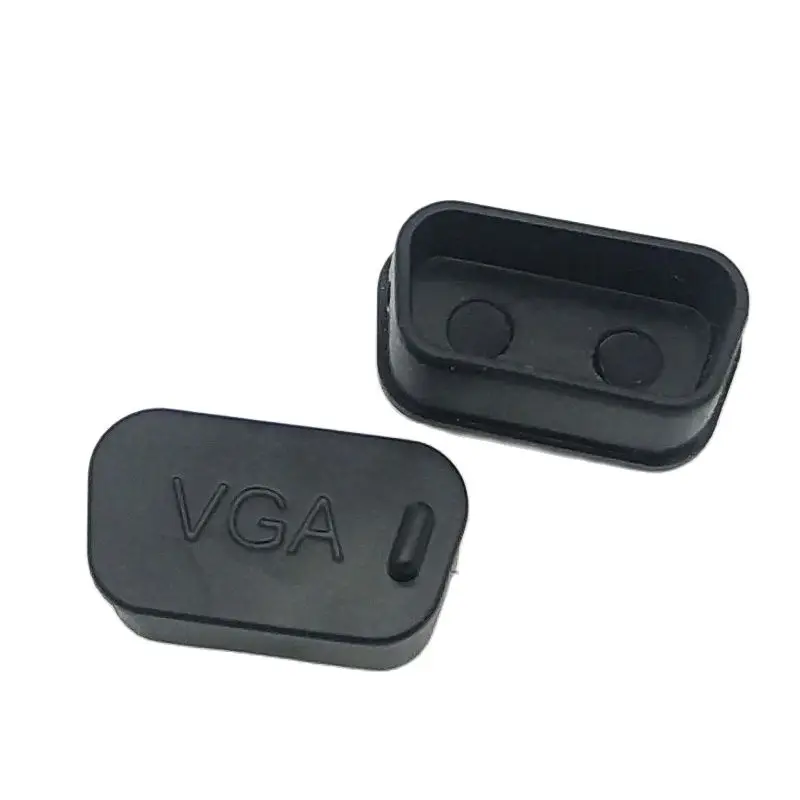 VGA Protective Cover Rubber Covers Dust Cap For VGA Connector Dust and ...
