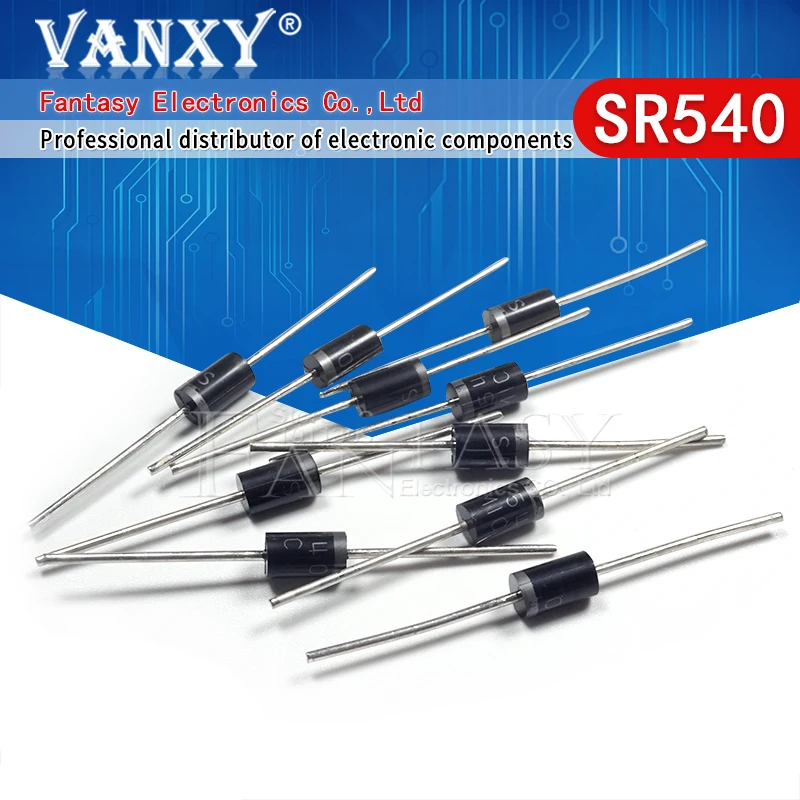 20pcs Sr540 40v 5a Do-15 Schottky Diode - Diodes - AliExpress