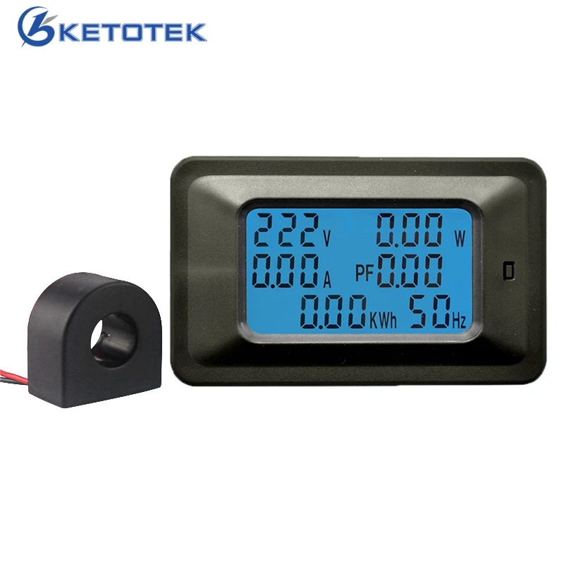 AC-22KW-110-220V-Digital-Voltmeter-Ammeter-100A-Current-Voltage-Meter ...