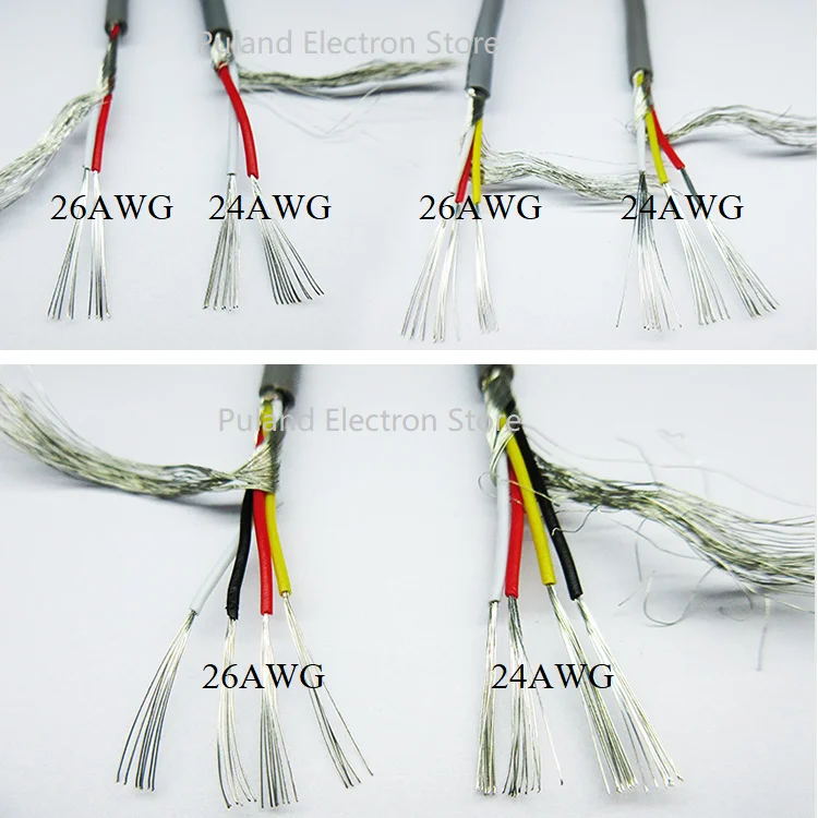 UL2547 экранированный кабель 22 24 26 28 AWG с ПВХ изоляцией 2 3 4 5 ...