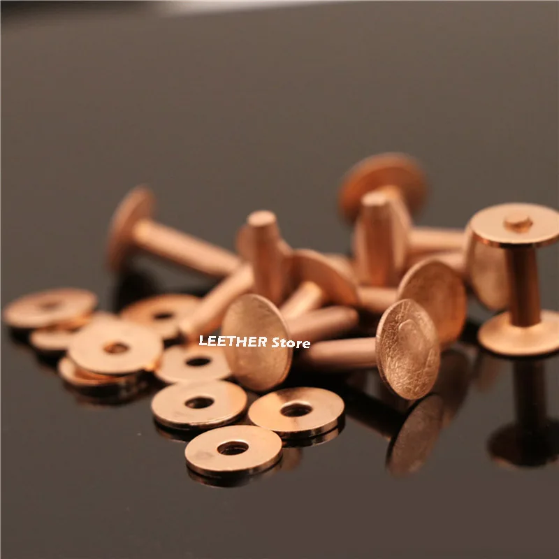 10pcs-set-Copper-meteorite-rivet-blank-column-copper-rivet-fastening ...