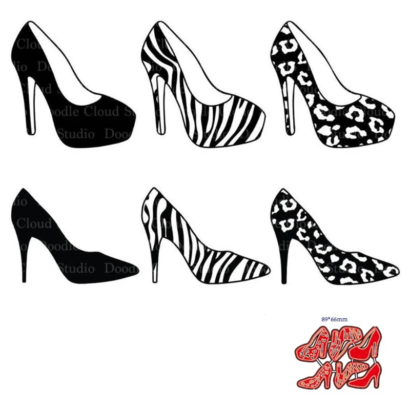 High Heel Shoe Template For Card