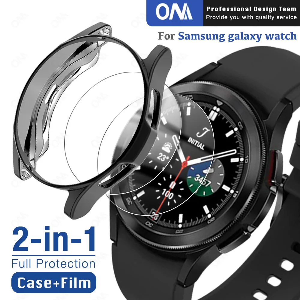 2-in-1-TPU-Case-Screen-Protector-For-Samsung-Galaxy-Watch-4-Classic ...