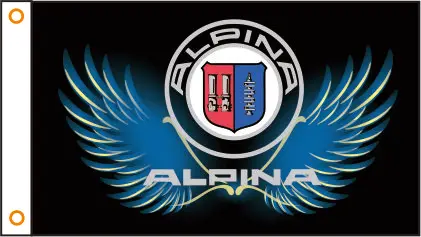 car flag custom flag car ALPINA banner 3x5ft 100% Polyester 102|Flags ...