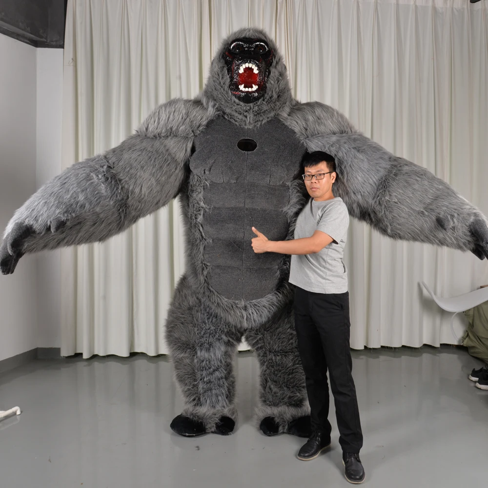 Gorilla-Inflatable-Costume-Mascot-for-Adult-Plush-Furry-Animal ...