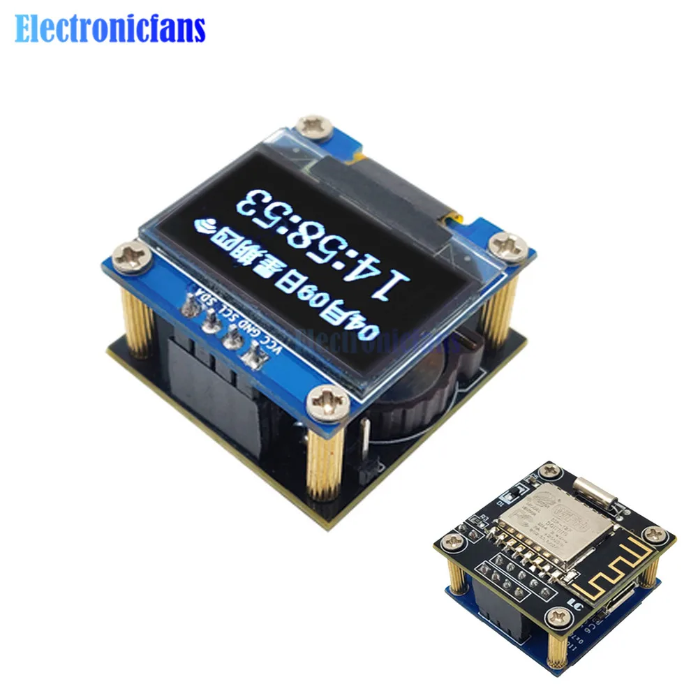 ESP8266-0-96-inch-OLED-Display-Module-ESP12F-LCD-Screen-WiFi-Clock ...