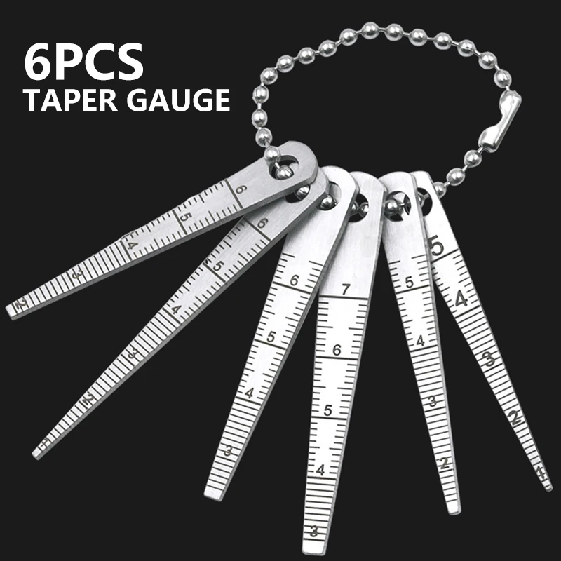 0-7mm-Stainless-Steel-Taper-Gauge-Set-Aperture-Feeler-Gap-Ruler-Weld ...