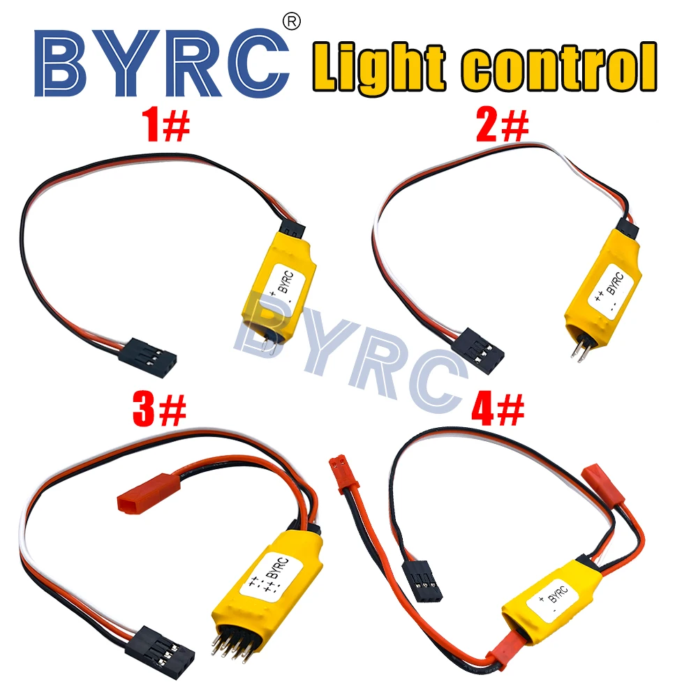 Receiver Lights Switch On/off Control Electronic Switch1#2#3#4# For RC ...