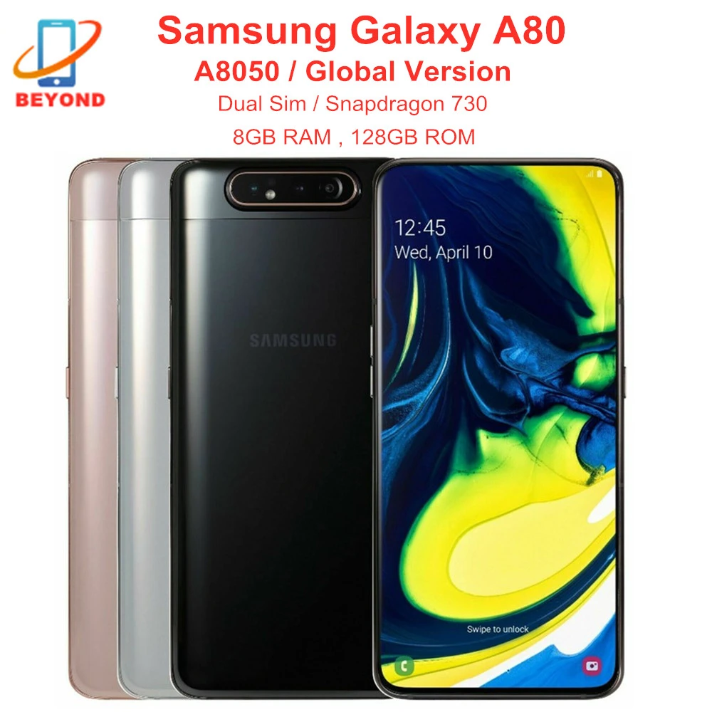 Samsung Galaxy A80 Dual Sim A805F/DS A8050 8GB RAM 128GB Octa Core 6.7 ...
