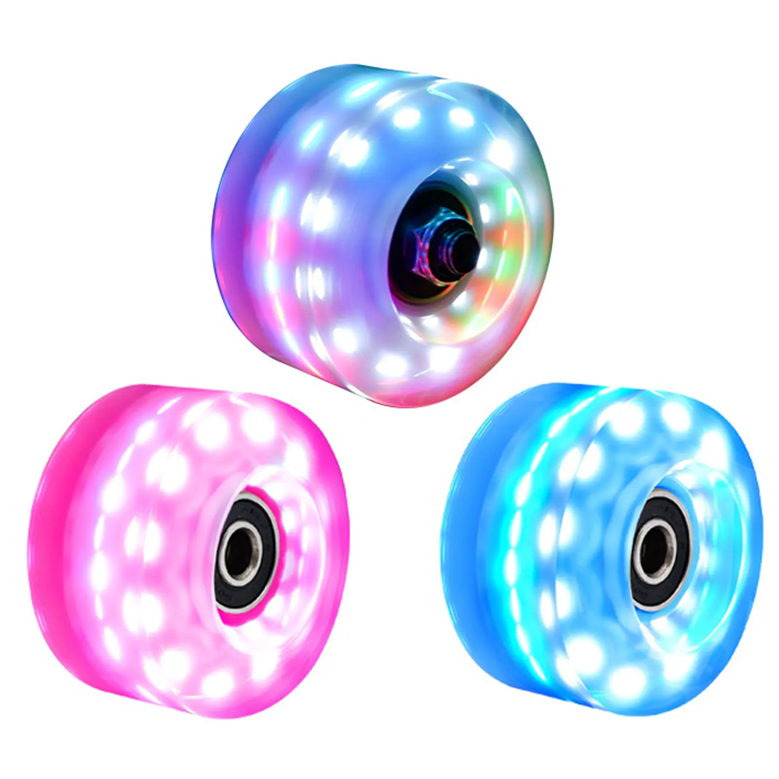 4pcs-Roller-Skate-Flashing-Wheel-Light-Up-Wheels-High-speed-608RS ...