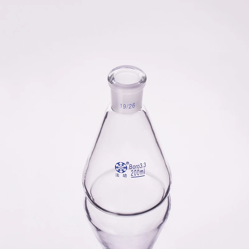 Conical-flask-with-standard-ground-in-mouth-Capacity-200ml-joint-19-26 ...