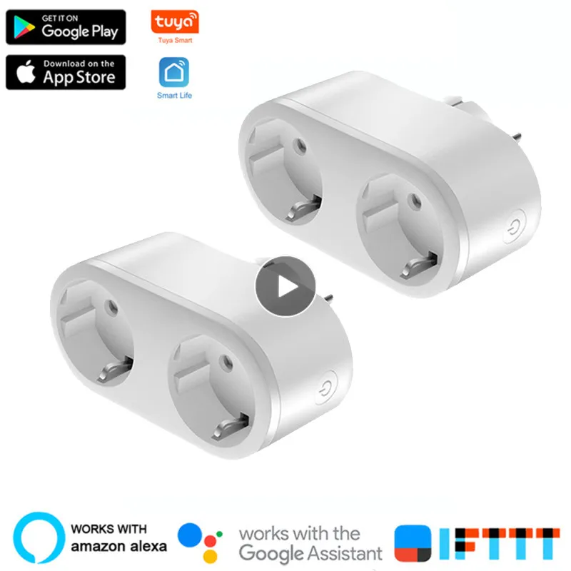 IFi Smart Socket Outlet 2 In 1 Smart Plug Tuya Remote Control Home ...