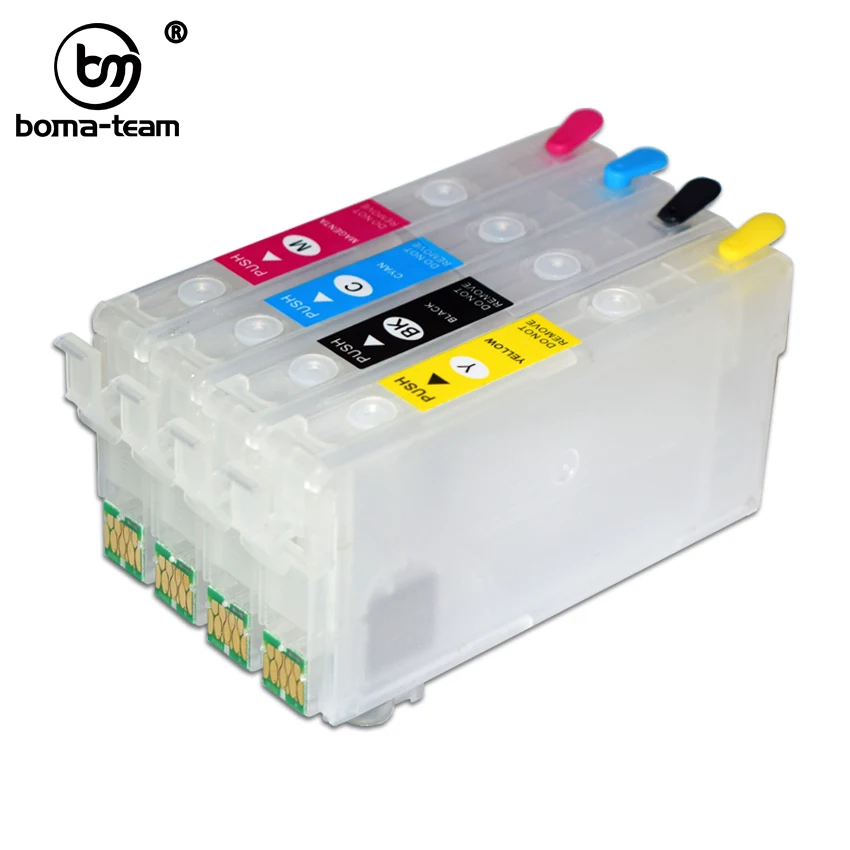 812-812XL-Refillable-Ink-Cartridge-With-Chip-For-Epson-WorkForce-WF ...