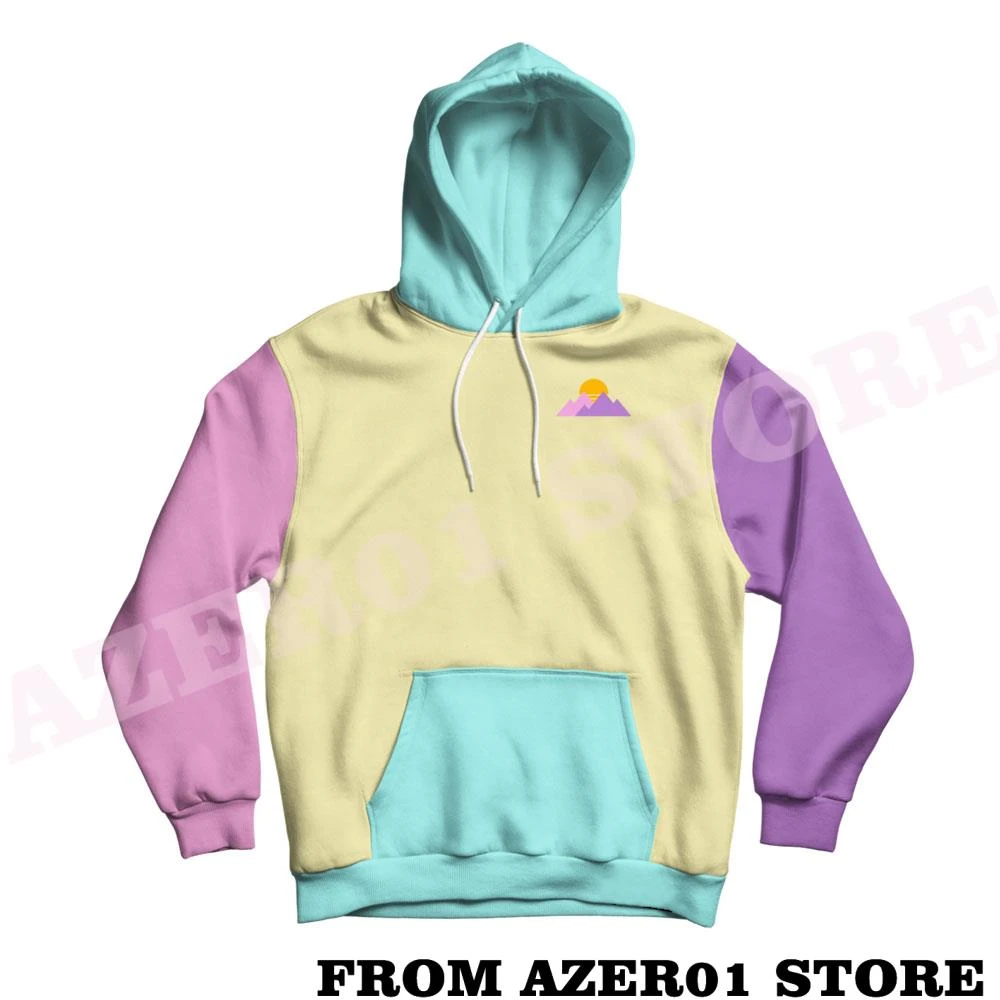 Purpled Pastel Mountain Color Block Dream Team Smp Merch Pullover ...