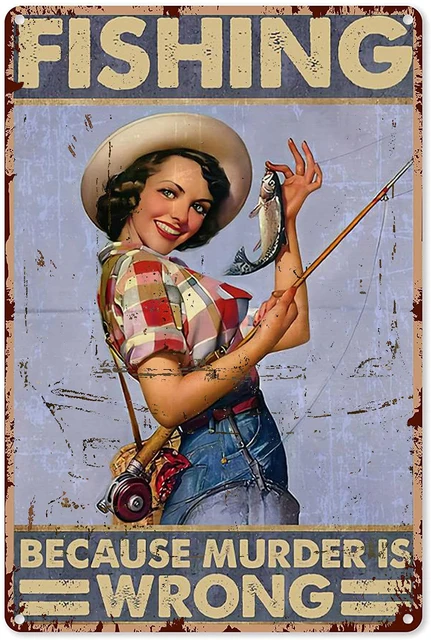 Vintage Fishing Sign