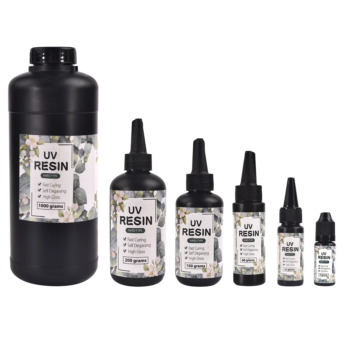 Uv Resin Glue 10/15/25/60/100/200g Ultraviolet Curing Solar Cure Sunlight Activated Hard Diy ...