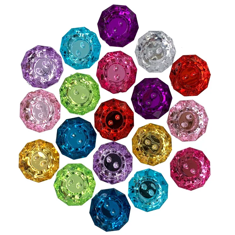 24Pcs-Rhinestone-acrylic-button-sewing-faceted-glittering-buttons-for ...